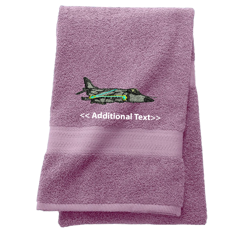 Personalised Jet Military Terry Cotton Towel